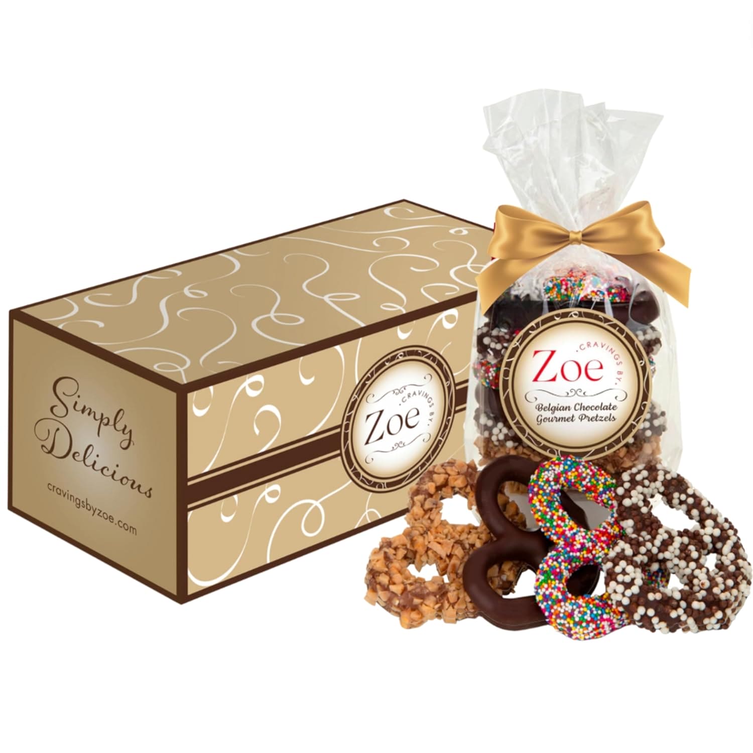 Gourmet Belgian Chocolate Covered Pretzels - 8 oz – Cravings by Zoe