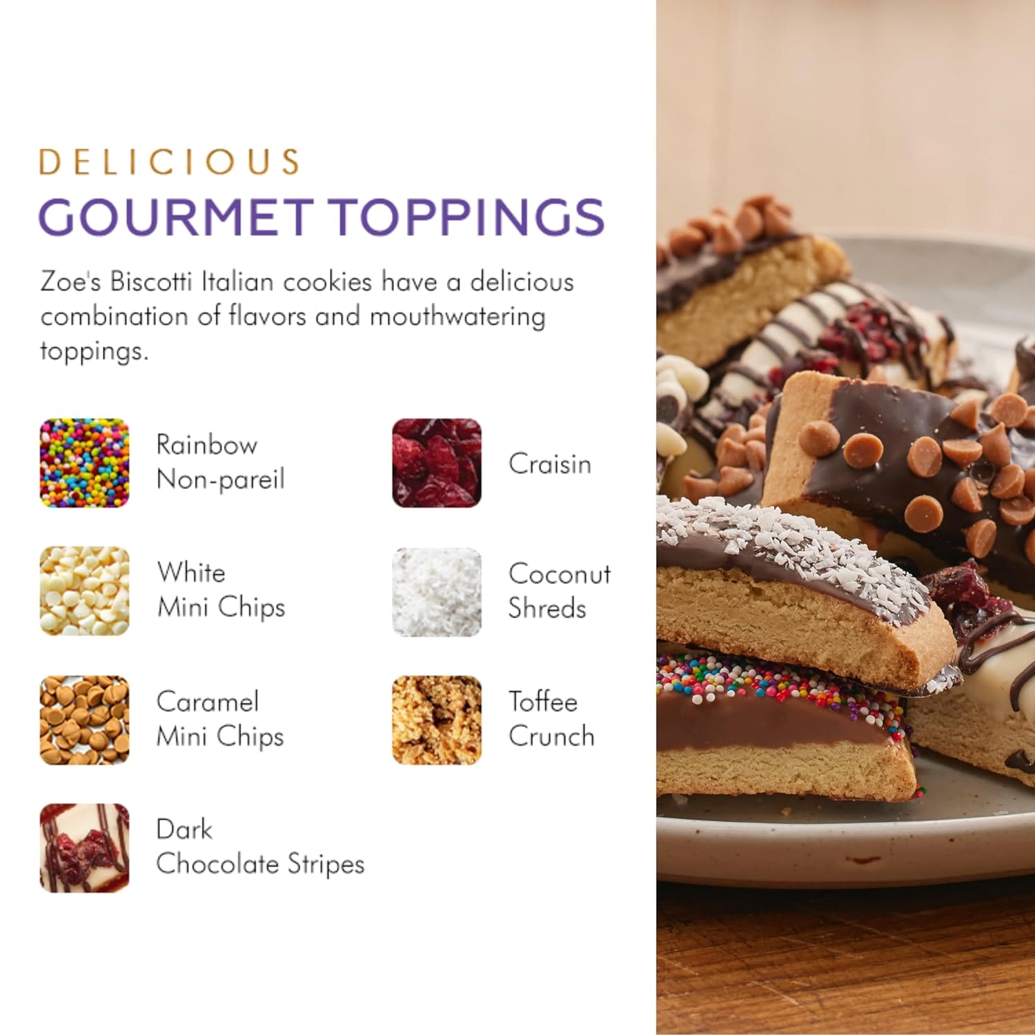 Mini Biscotti Individually Wrapped